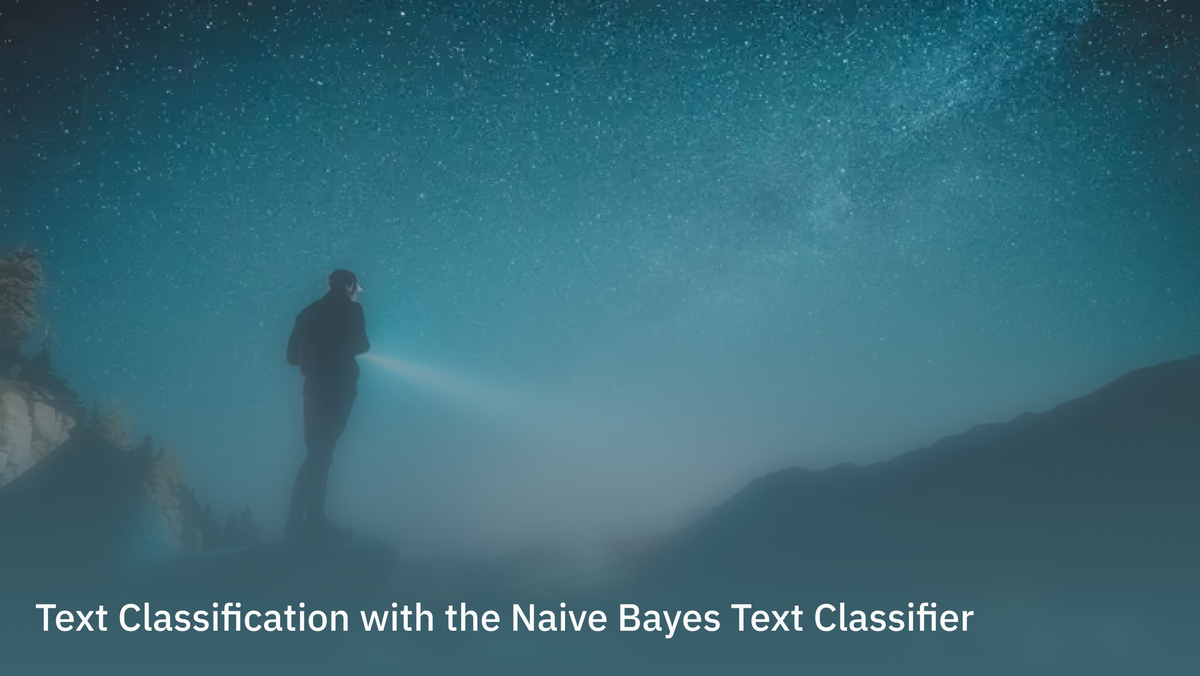 Text Classification With The Naive Bayes Text Classifier